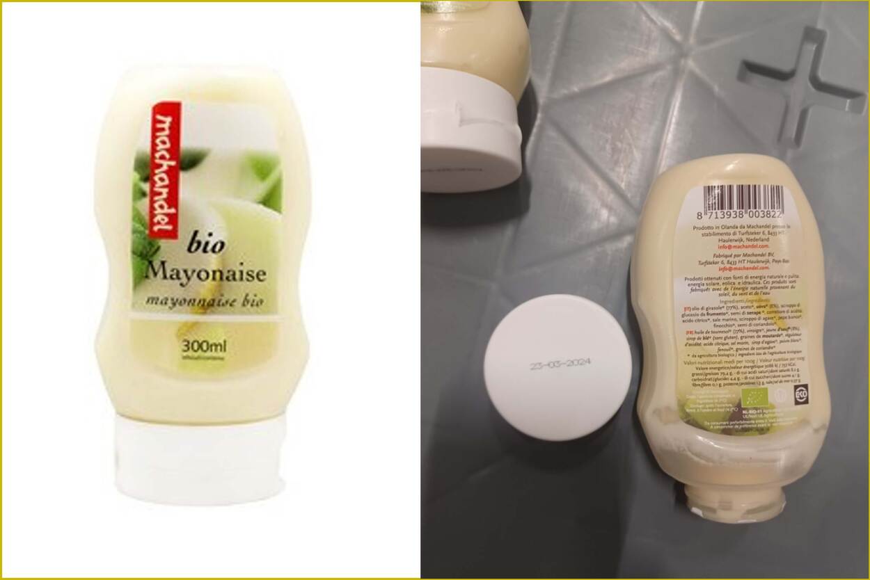 Veiligheidswaarschuwing Udea Mayonaise van Machandel (ei-, tarwe- (gluten-) en mosterdallergie ...