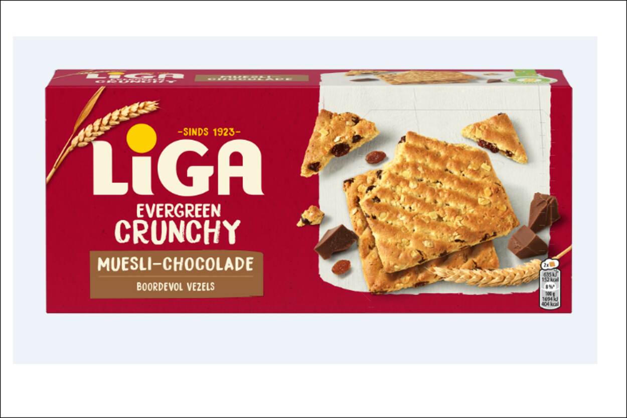 Veiligheidswaarschuwing Liga Evergreen Crunchy Muesli Chocolade ...